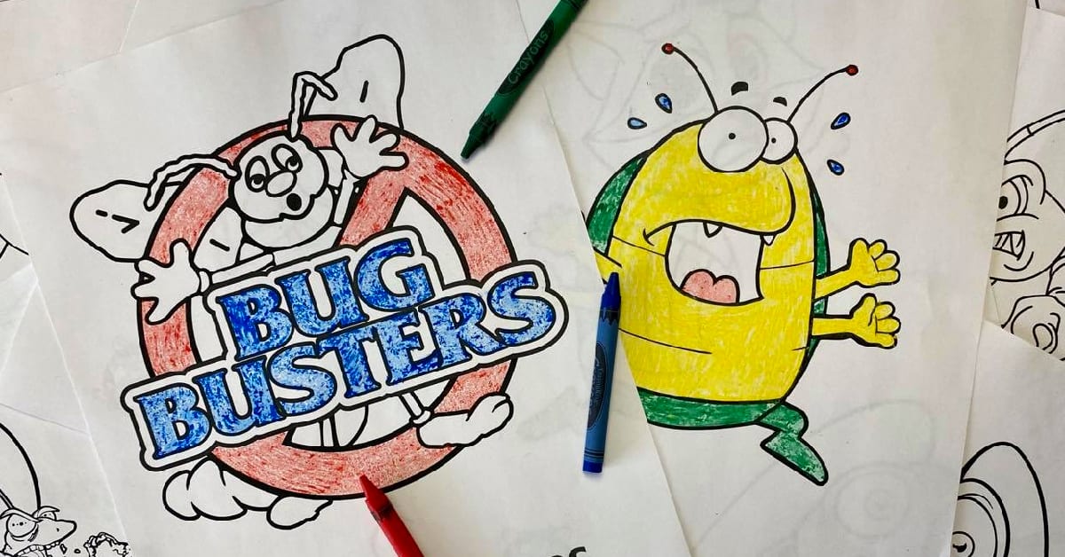 Printable Bug Coloring Book Pages for Kids - Bug Busters USA